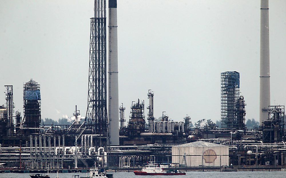 Iraanse tanker bij Shell Singapore