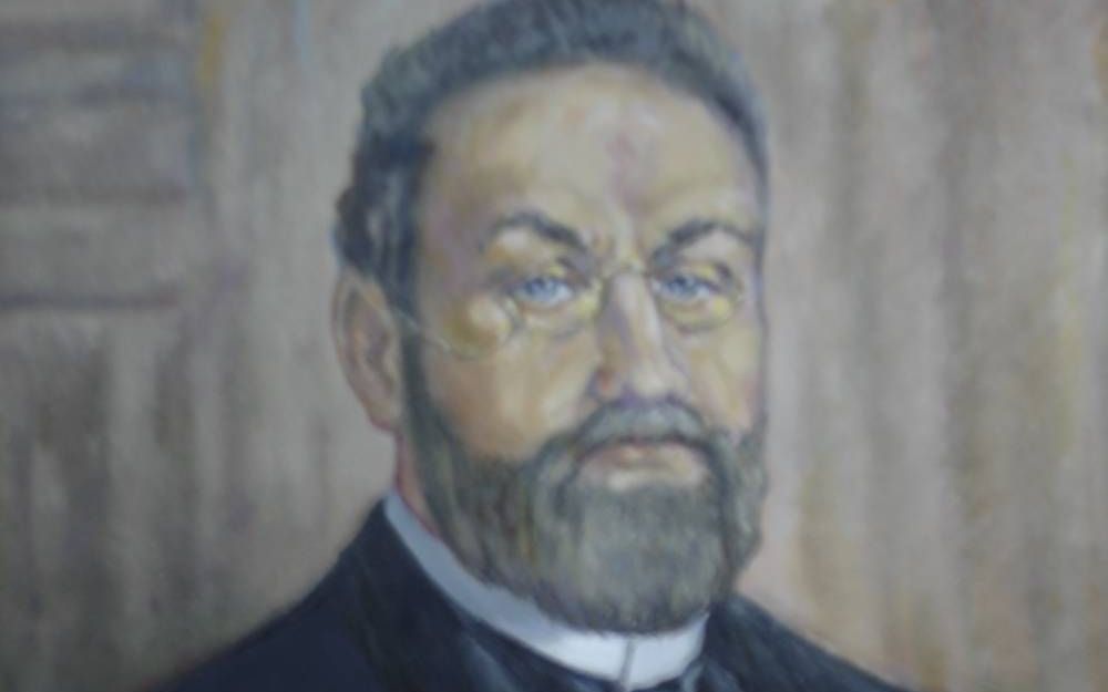Portret Herman Bavinck voor vrijgemaakte universiteit Kampen