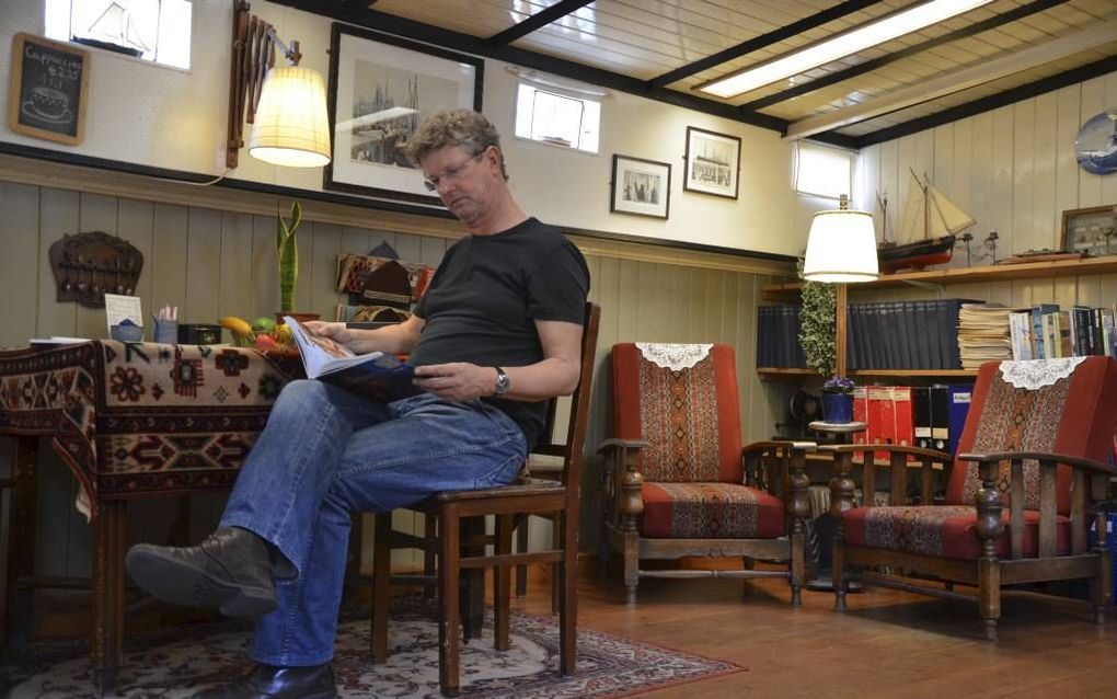 Vincent van Loon genoot van vrijheid op woonark in hartje Amsterdam