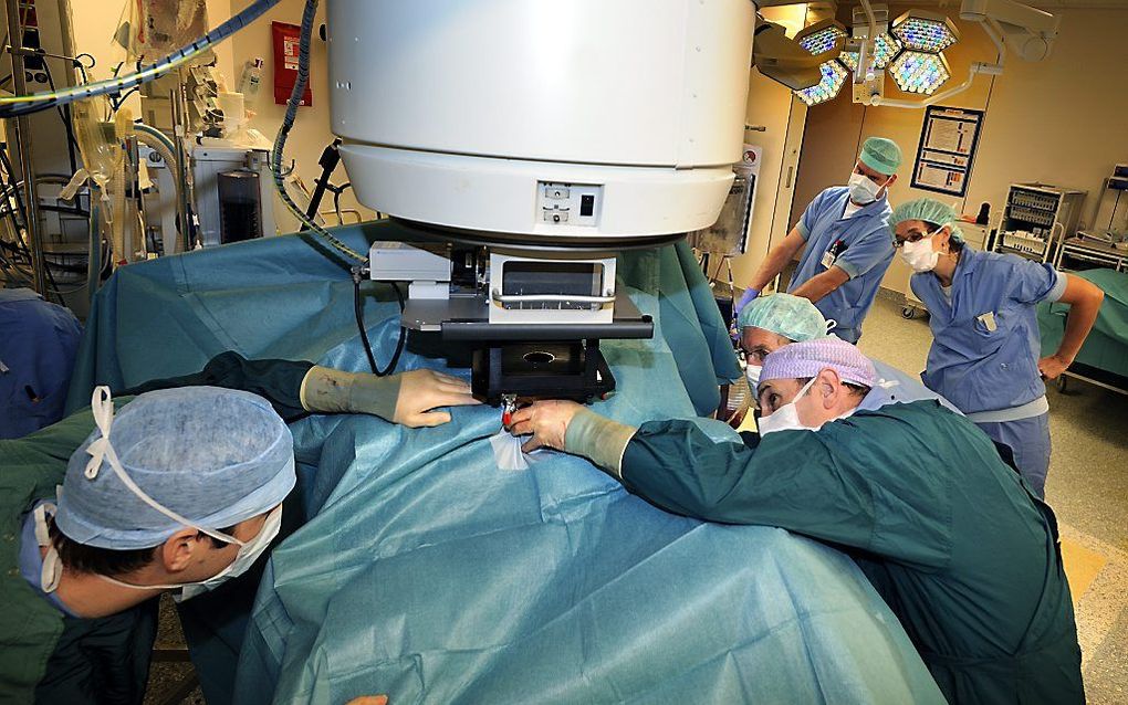 Inwendige bestraling darmkanker tijdens operatie succesvol