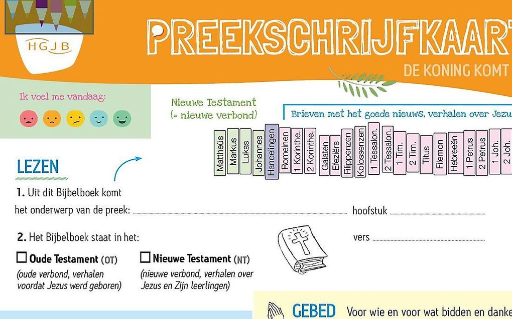 HGJB komt met preekschrijfkaart