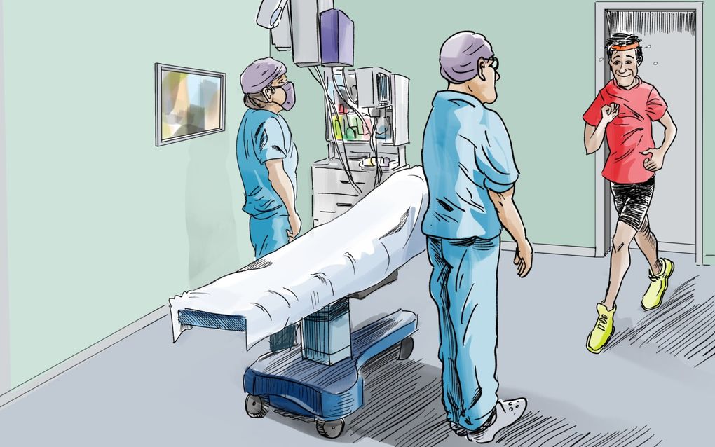 Eerst fanatiek trainen, dan de operatie in