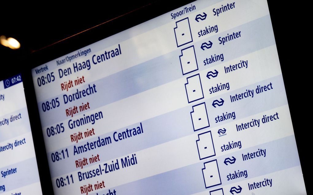 NS-staking Zuid-Holland merkbaar in rest van het land