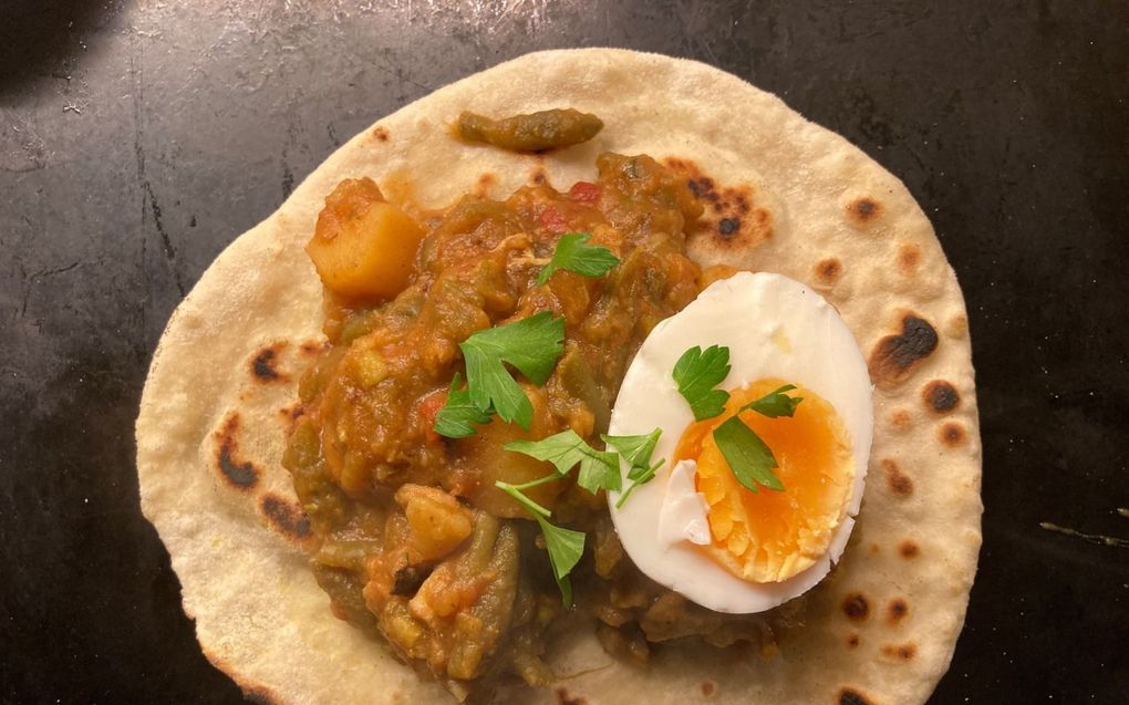 Roti met kip