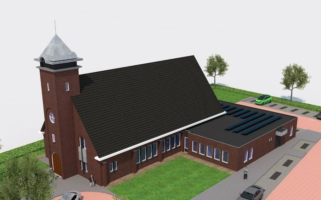 Ontwerp nieuwe kerk ggiN Oud-Vossemeer bekend