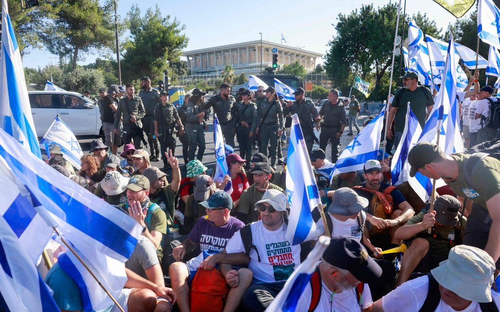 Spanning in Israël over stemming juridische hervorming