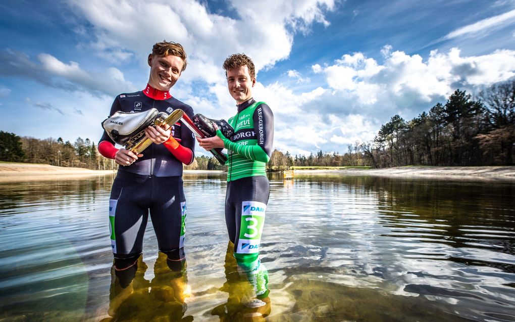 Staphorster topsporters Ronald en Christian schaatsen niet op zondag