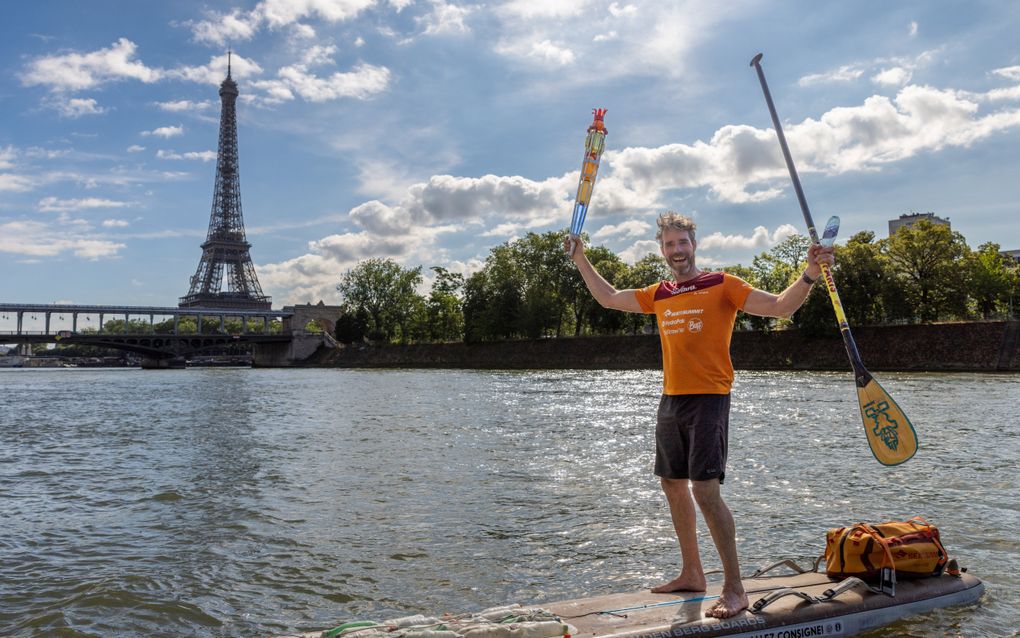 Plasticsoepsurfer supt 1250 kilometer van Parijs naar Nice
