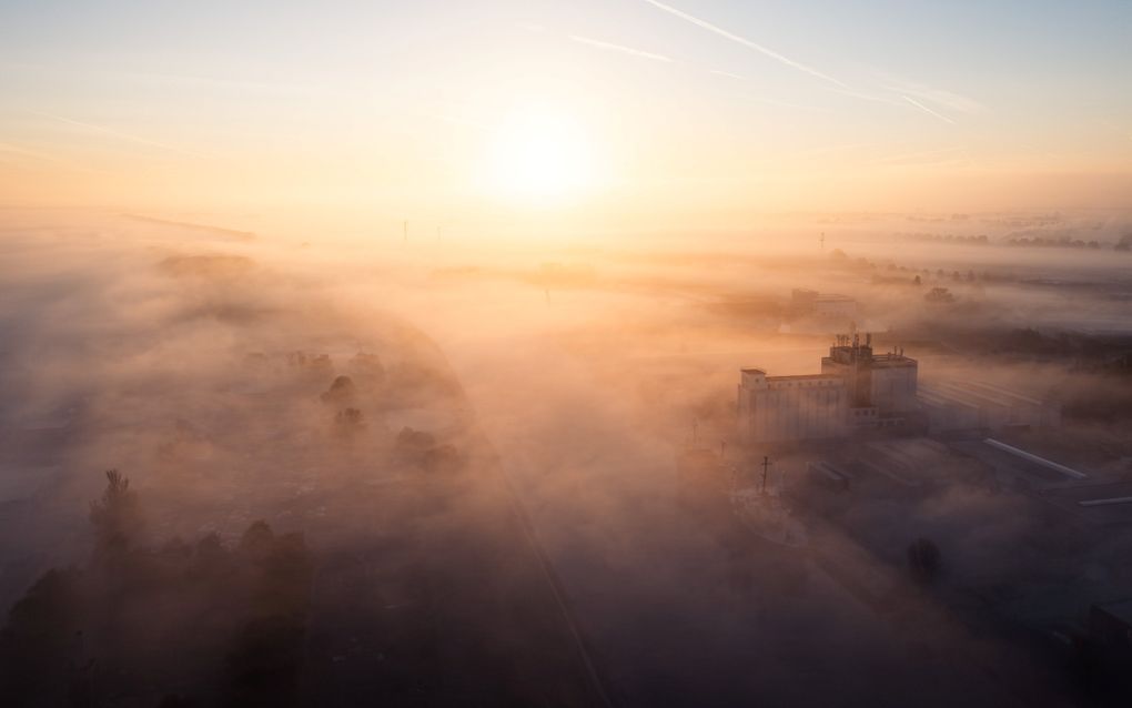 Mist boven Middelburg zorgt voor mystieke foto’s