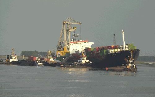 Aanvaring containerschepen op Westerschelde