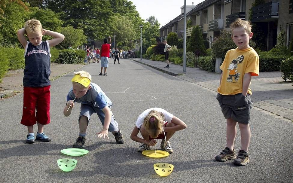 Tijdens de Buitenspeeldag zijn kinderen de baas op straat