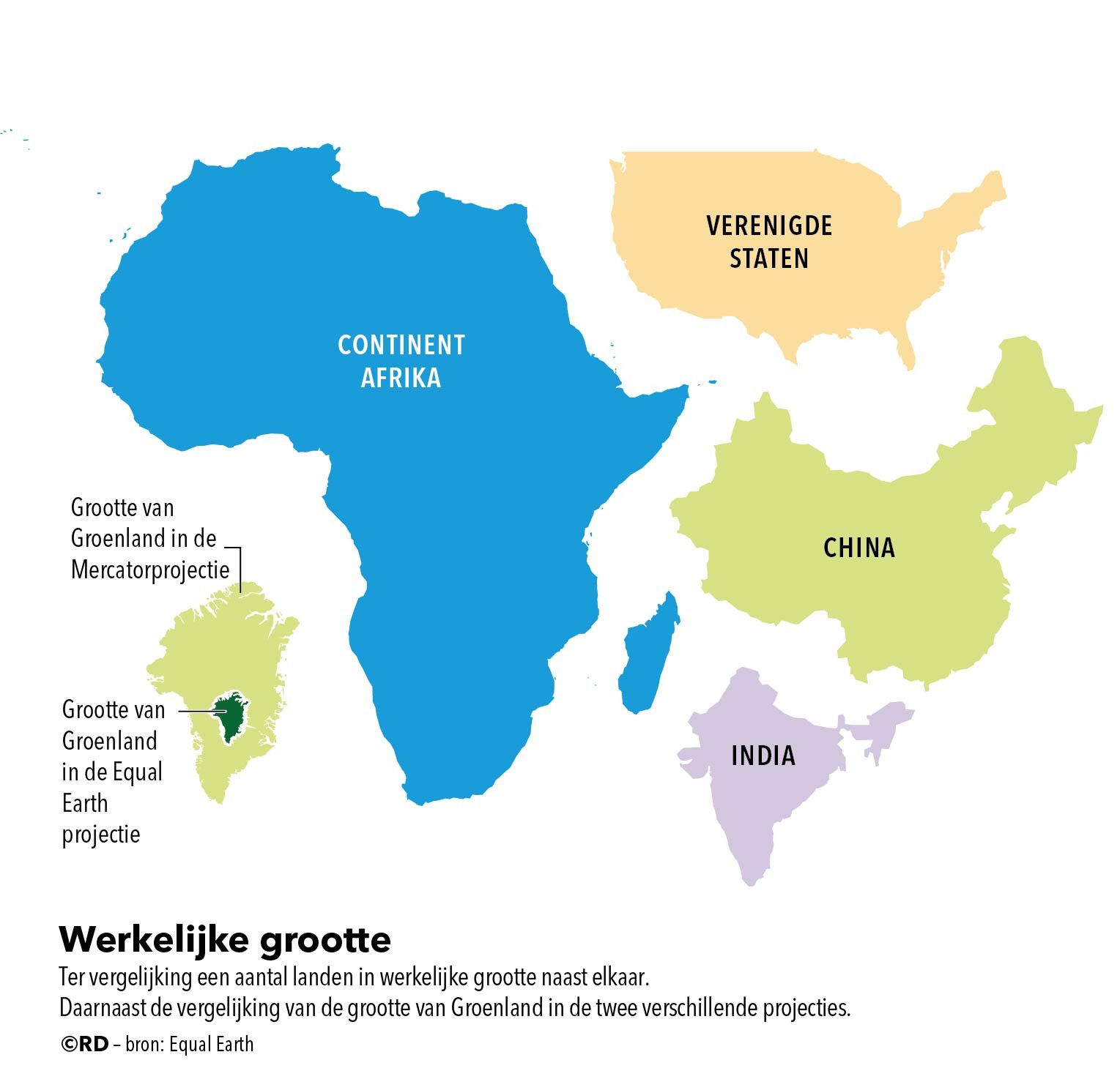„Mercator wereldkaart lijkt misschien een gewone kaart, maar in ...