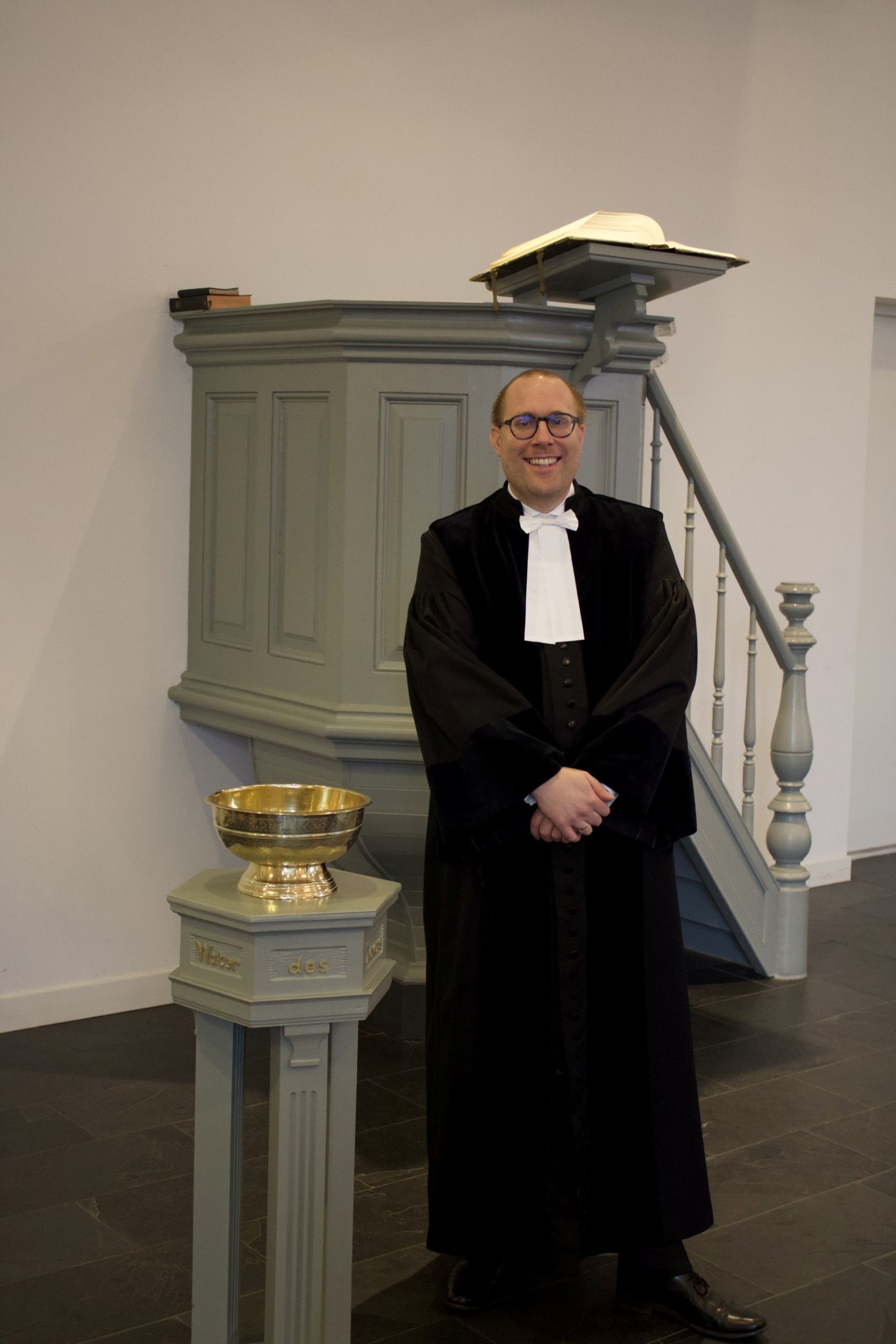 Ds. A.I. Kazen doet intrede in hersteld hervormd Ede-Bennekom-Wageningen e.o.